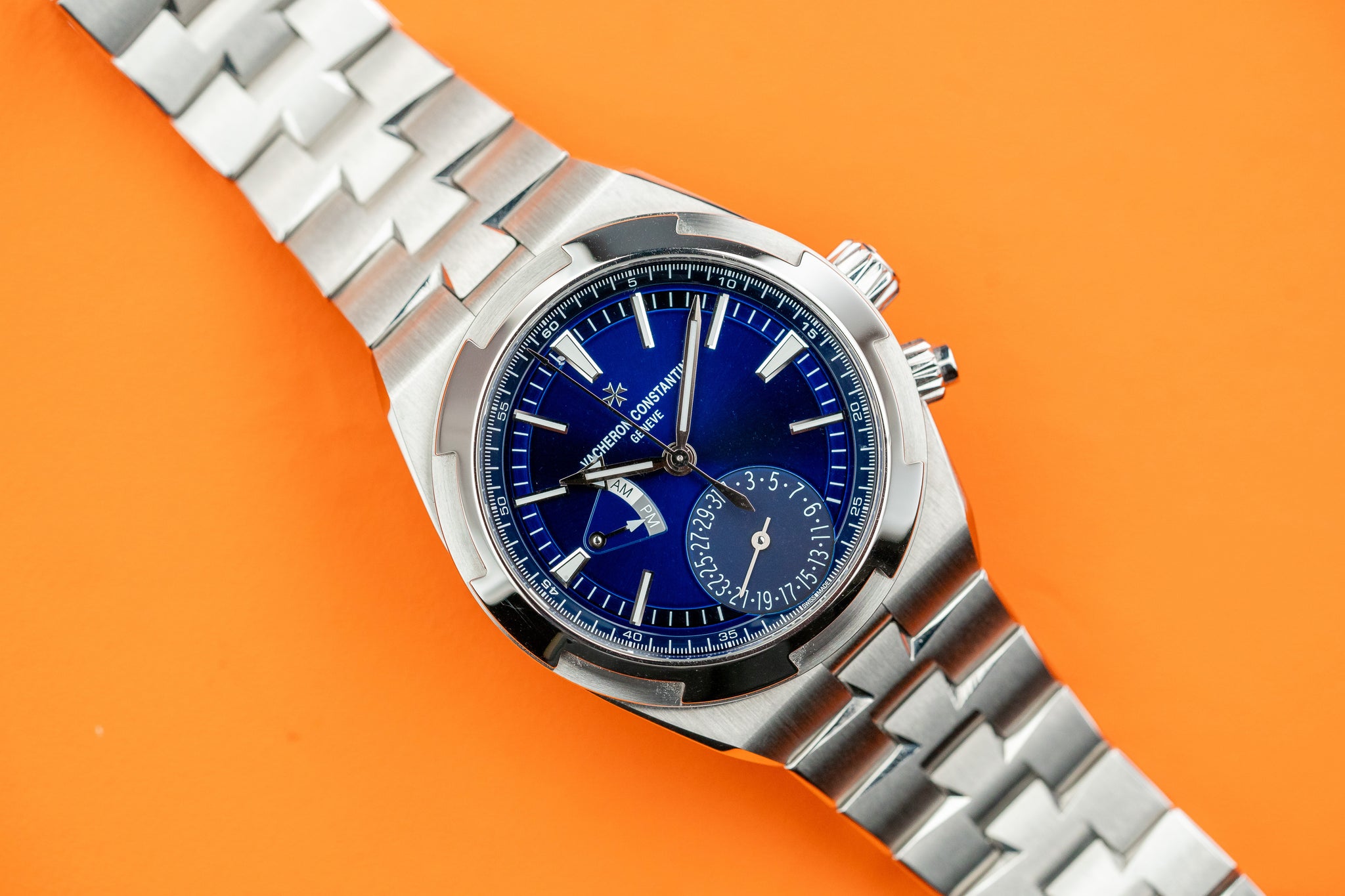 Vacheron Constantin Overseas Dual Time Blue Stainless Steel 41mm - 790