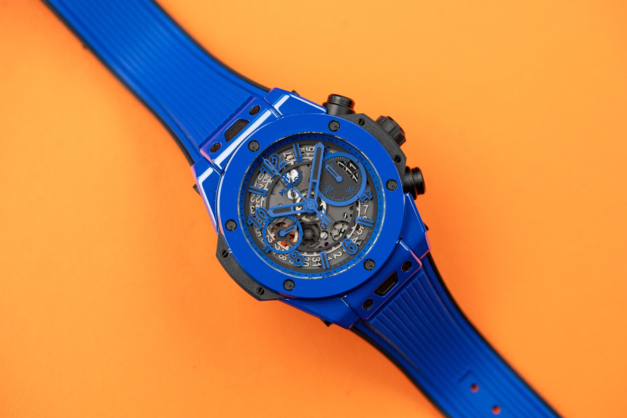 Hublot Big Bang Unico Blue Magic 42mm Ceramic Skeleton Dial 441.ES.511